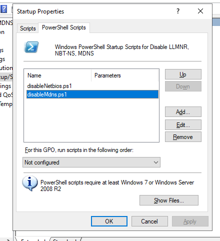Disable LLMNR via GPO (Together with NBT-NS and MDNS)