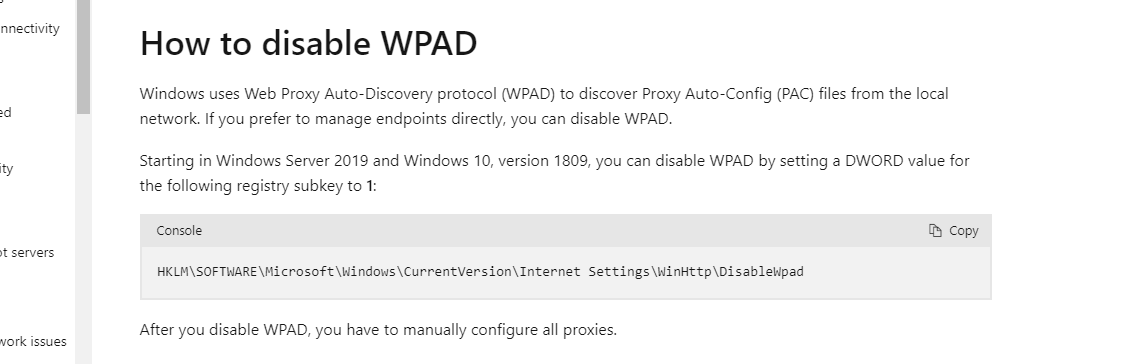 Disable WPAD via GPO (Verified)