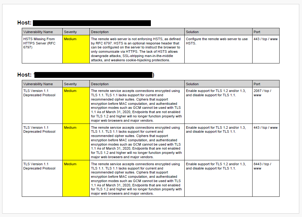Nessus Reporting Customisation & Analysis